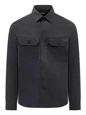 Zegna Button-flap Pocket Overshirt - Grey
