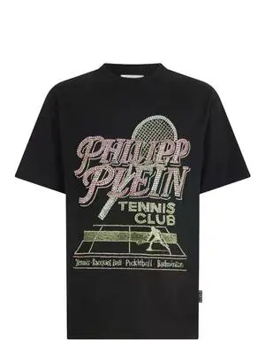 Philipp Plein Tennis Club Round-neck T-shirt - Black