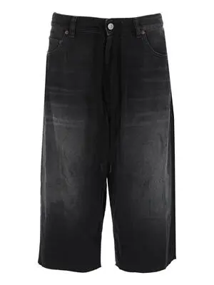 MAISON MARGIELA Denim Cotton Shorts - Charcoal