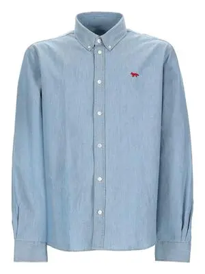 Maison Kitsuné Camicia "profile Fox - Azure