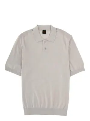 BOSS Polo "asac" In Cotone - Grey