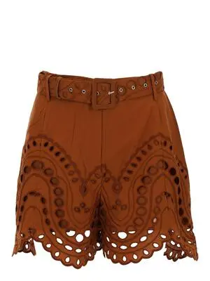 Charo Ruiz Ibiza Dune" Shorts - Brown