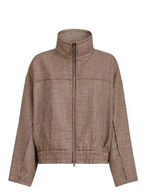Brunello Cucinelli Wool Blouson Jacket - Beige
