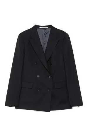 Tagliatore Wool Double-breasted Jacket - Blue