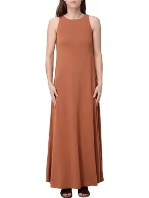 Max Mara Mm Max Mara Long Off-the-Shoulder Tunic In Viscose Jersey Rust