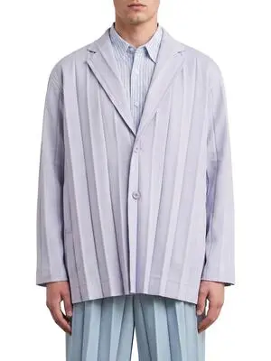 Issey Miyake Single-breasted Polyester Blazer - Blue