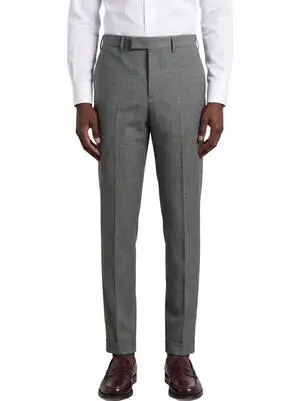 PT TORINO Tailored Slim Fit Stretch Virgin Wool Trousers - Grey