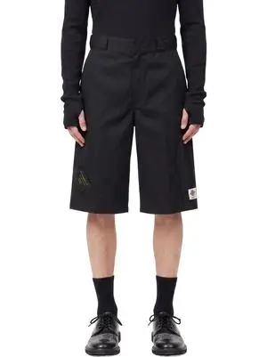 Undercover Cotton Blend Chino Shorts With Belt Loops And Slash Pockets - Black