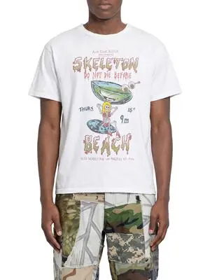 GALLERY DEPT. Graphic Print Dropped-shoulder Cotton T-shirt - White