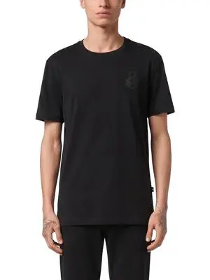 BILLIONAIRE Cotton T-shirt With Logo Black