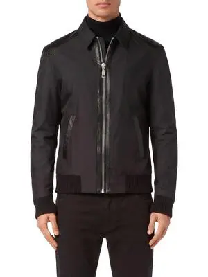 BILLIONAIRE Silk And Wool Blend Shirt Jacket - Black