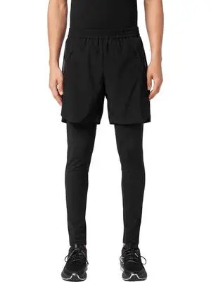 PLEIN SPORT Layered Track Pants - Black