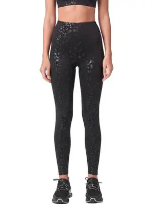 PLEIN SPORT Plein Sport Embellished Leopard Print Leggings