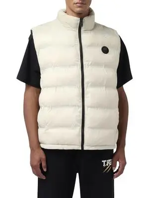 PLEIN SPORT Padded Nylon Vest - Grey