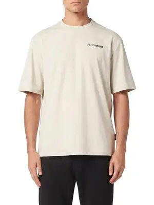 PLEIN SPORT Plein Sport Cotton T-Shirt With Chest Logo Grey