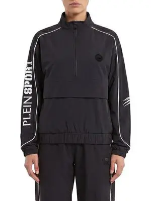 PLEIN SPORT Zip-up Track Jacket - Black
