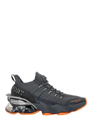PLEIN SPORT Mesh And Rubber Sneakers - Grey