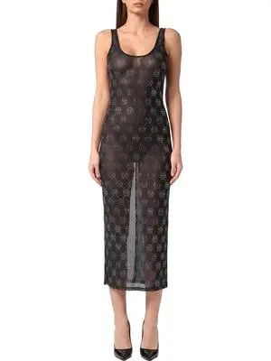 Philipp Plein Embellished Maxi Dress - Black