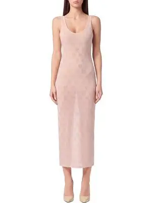 Philipp Plein Embellished Maxi Dress - Pink