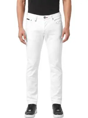 Philipp Plein Slim Fit Jeans - White