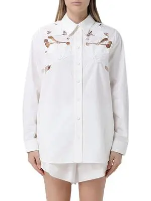Zimmermann Embroidered Shirt - Ivory