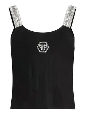 Philipp Plein Embellished Tank Top - Black