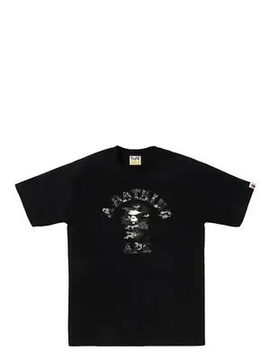 A BATHING APE Pixel Camo College Tee Shirt - Black