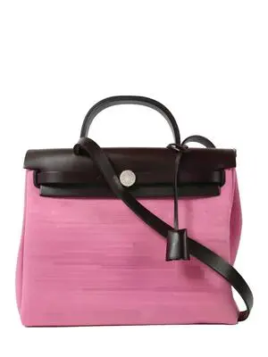 Hermès Pm Herbag Canvas Tote Bag - Pink