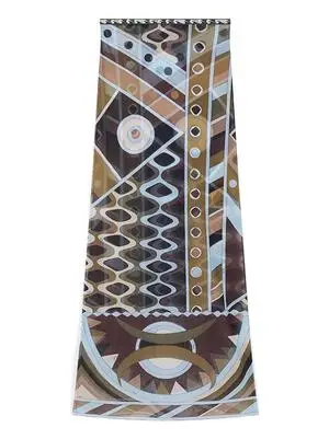 Emilio Pucci Vivara Print Long Tulle Skirt - Multi