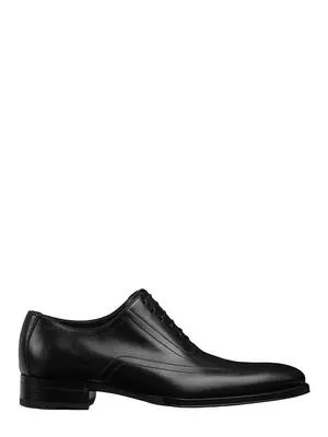 Gucci Leather Lace-up Sneakers - Black