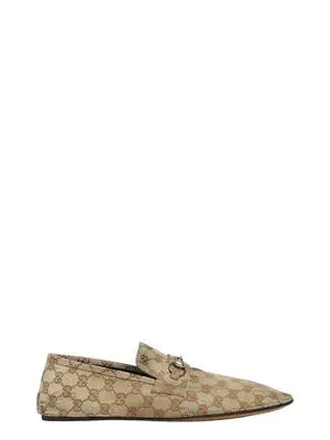 Gucci Gg Canvas Loafer - Sand
