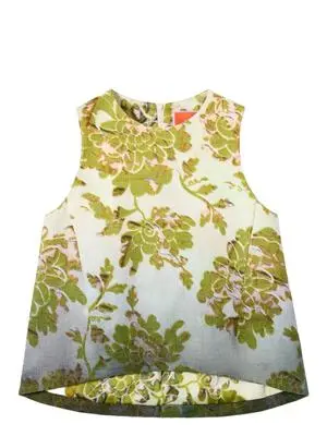 La DoubleJ La Scala Sleeveless Ombré Print Cotton Top - Neutrals