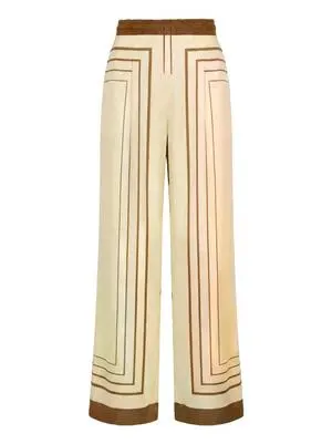 NICHOLAS Sandra Printed Palazzo Pants - Neutrals