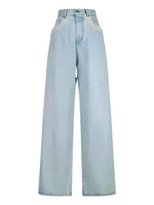 Giuseppe Di Morabito Embellished Pocket Jeans - Blue