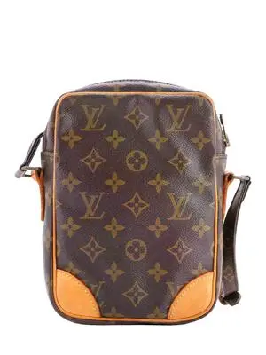 LOUIS VUITTON Danube Monogram Canvas Crossbody Bag - Brown