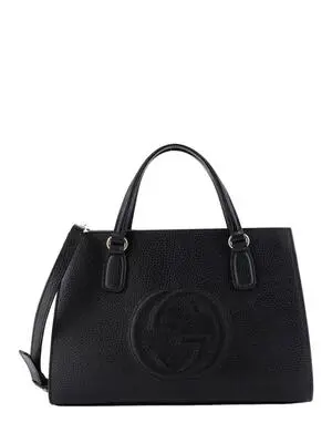 Gucci Soho Convertible Top Handle Satchel - Black