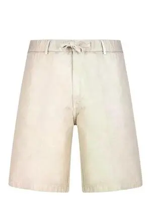 BRIGLIA 1949 Beige Slub Texture Drawstring Waist Shorts - Neutrals