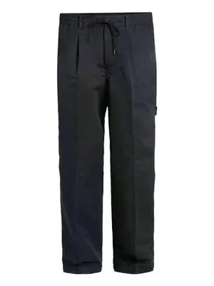 PT TORINO Pleated Drawstring Trousers - Black