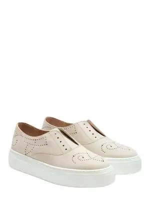 Fratelli Rossetti Perforated Slip-on Sneakers - Neutrals