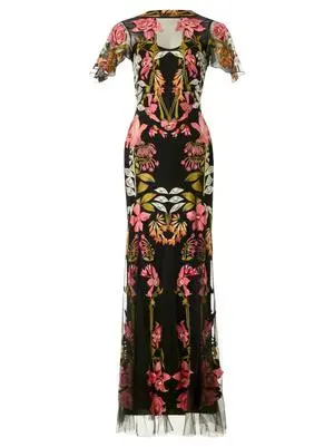 TEMPERLEY LONDON Lucille Embroidered Dress - Black