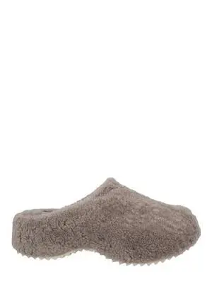 Inuikii Shearling Mules With Square Heel - Grey