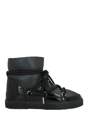 Inuikii Padded Ankle Boots With Shearling Lining - Black