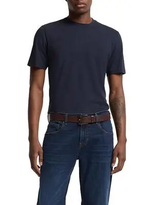 7 For All Mankind Crewneck Short Sleeve Tee - Navy