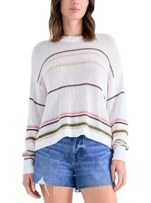 PISTOLA Eva Striped Crewneck Sweater - Light Tumeric
