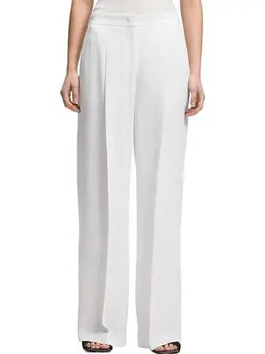 BOSS Tiana Wide Leg Pants - White