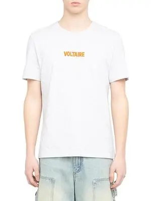 Zadig&Voltaire Tommy Sunset Logo T-shirt - Gris Chine