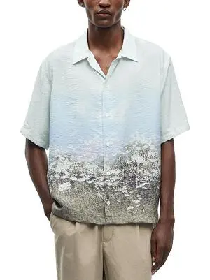 SAMSØE SAMSØE Samse Samse Saayo Afterglow Graphic Shirt - Hazy Fields