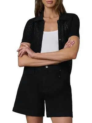 Joe's Jeans The Davey Short Sleeve Cardigan - Black