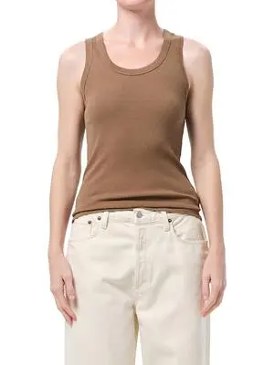 AGOLDE Poppy Scoop Neck Tank - Hamoa