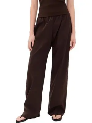 DONNI. DONNI. Poplin Wide Leg Pants
